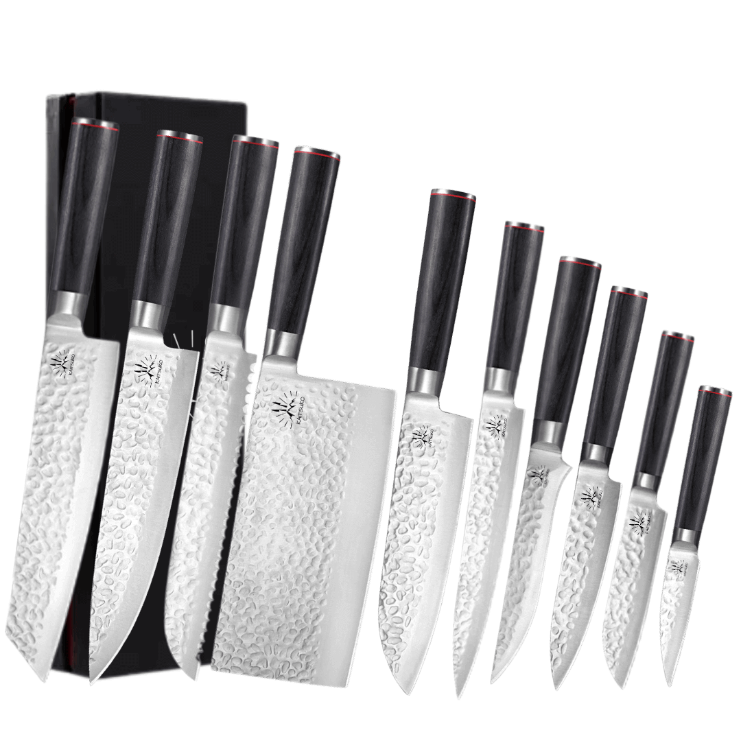 Set of 10 Japanese Knives - Kaito
