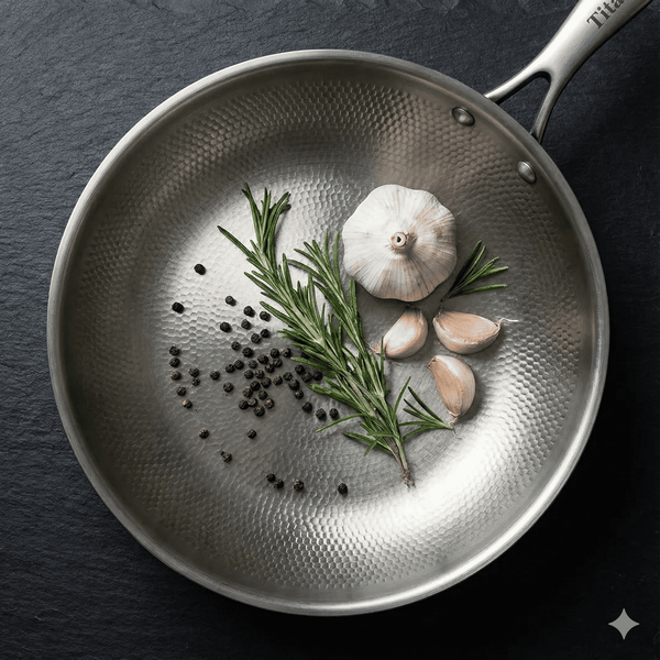 Reiner Titan-Bratpfanne | Gesundes Kochen – TitaniumCook